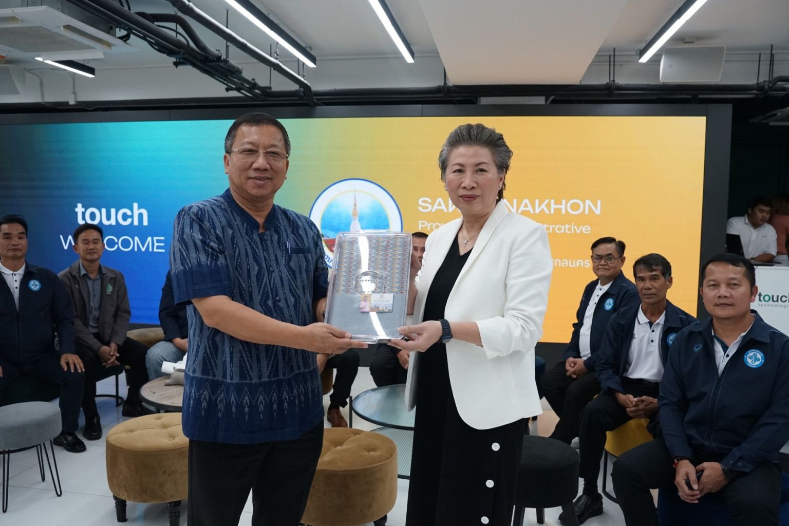 TOUCH ร่วมกิจกรรม “หลักสูตรยกระดับองค์การบริหารส่วนจังหวัดสกลนครด้วยเทคโนโลยีดิจิทัลเพื่อสุขภาพ ...